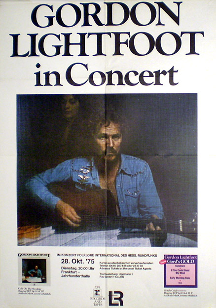 Gordon Lightfoot - Postertreasures.com - Your 1.st stop for original ...